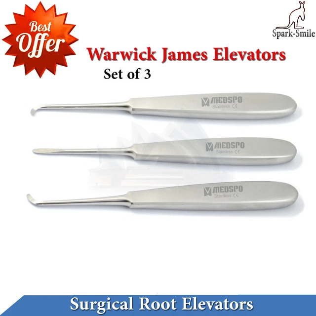 PERIODONTAL LIGAMENT SURGICAL Elevators Warwick James Tooth Extraction ...