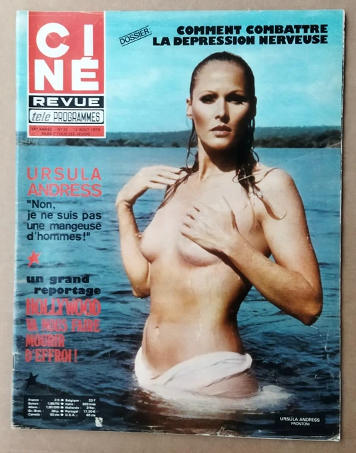 -- CINÉ TÉLÉ Revue (33). Ursula Andress -- Août 1976 EUR 5,00 - PicClick FR