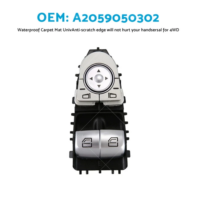 A2059050302 MASTER POWER Window Switch For Mercedes Benz Vito W447 C ...
