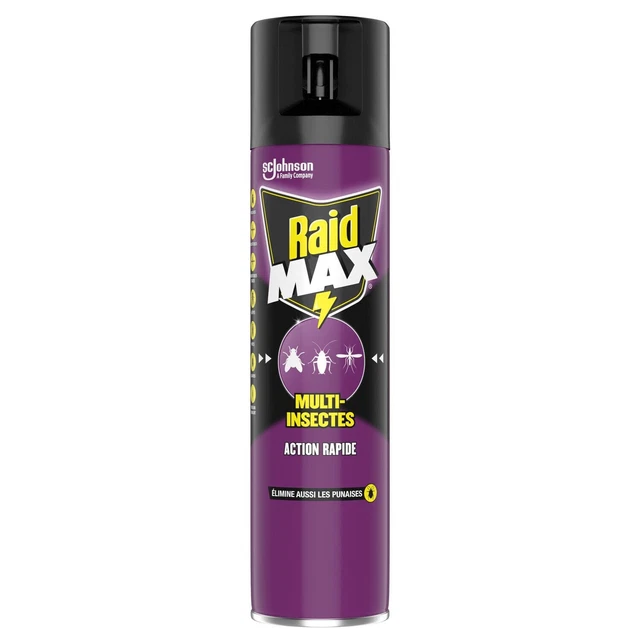 LOT DE 5 - RAID - Max Insecticide Multi-Insectes Volants Rampants ...