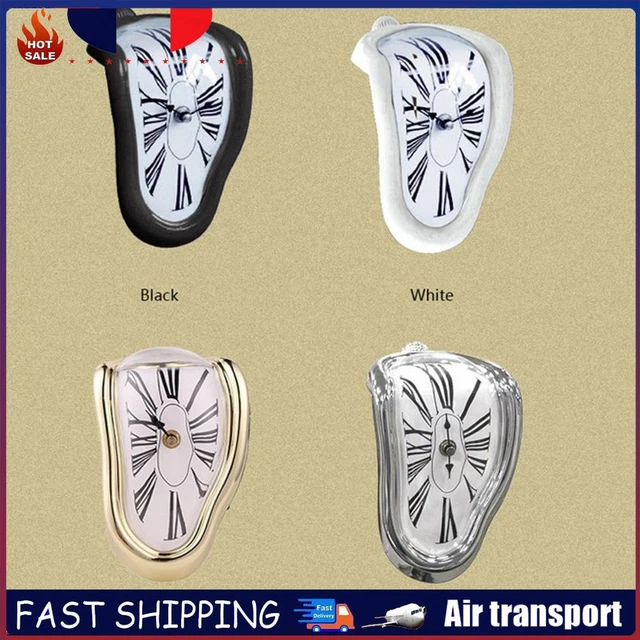MELTING CLOCK TABLE Twisting Clock Exquisite Deformation Clock for Home ...