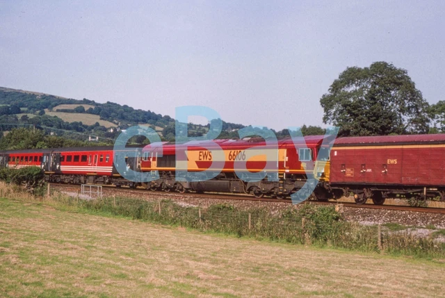 35MM RAILWAY SLIDE Class 66 66106 (pushing failed XC) Copyright to ...