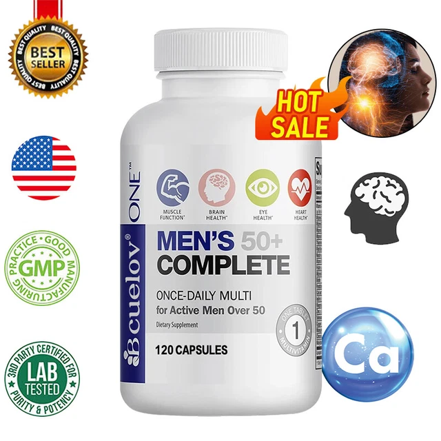 MULTI VITAMINS AND Minerals for Men Capsules - MEN'S 50+ COMPLETE £7.76 ...