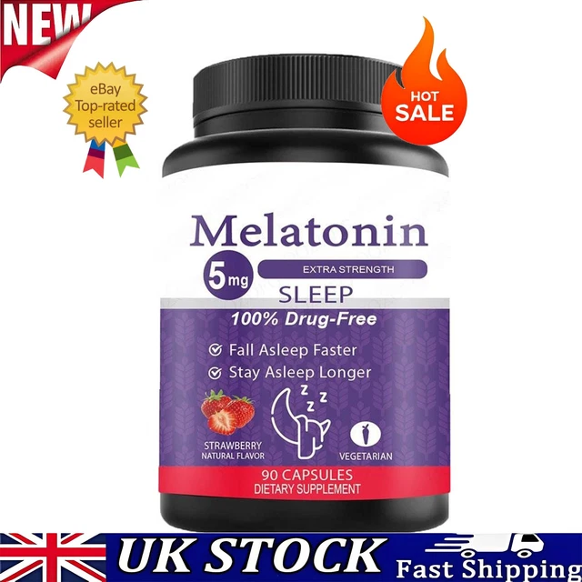 EXTRA STRENGTH SLEEP Health Support Supplement | Melatonion 5mg | 90 ...