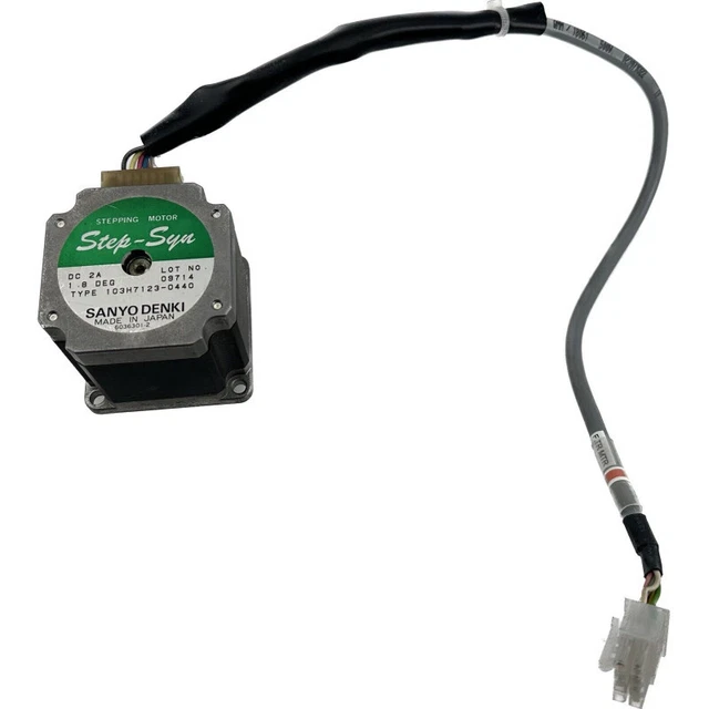 STEPPING MOTOR STEP-SYN SANYO DENKI Dc 2A 1.8 Deg Type 103H7123-0440 ...