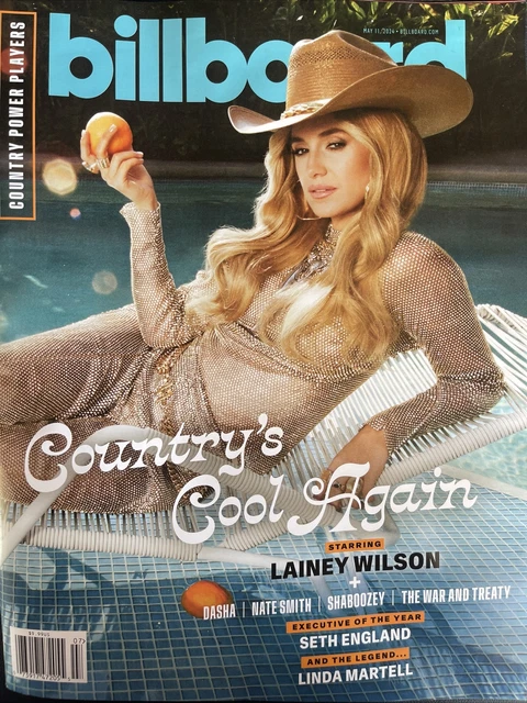 BILLBOARD MAGAZINE MAY 11, 2024 LAINEY WILSON Country Power Players £14 ...