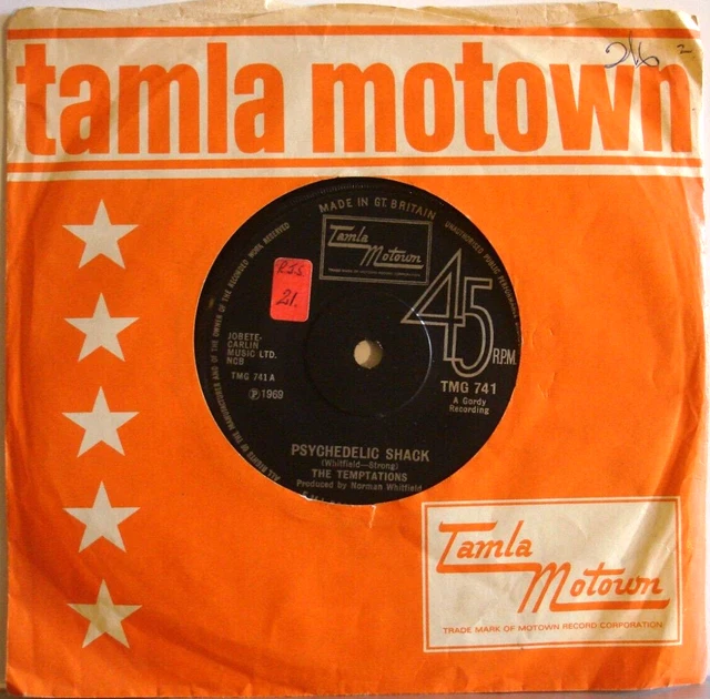 THE TEMPTATIONS PSYCHEDELIC Shack / That's The Way Love Is 7" Vinyl ...