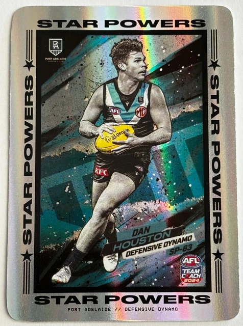 AFL TEAMCOACH 2024 - DAN HOUSTON (PORT ADELAIDE) Silver Star Powers SP ...
