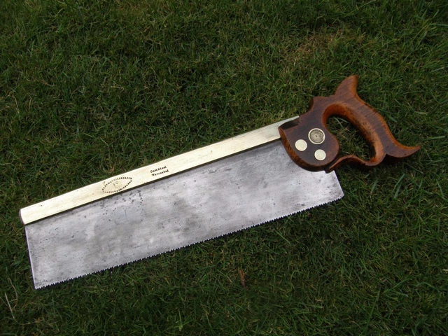 ANTIQUE BRASS BACKED Dovetail/Tenon Saw By Alex Mathieson & Son Glasgow ...