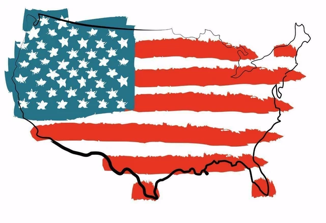 COOL UNITED STATES FLAG MAP GLOSSY POSTER PICTURE PHOTO america USA ...