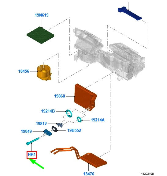 FORD RANGER T6 MK1 A/C Expansion Control Valve Bolt 1723577 NEW GENUINE ...