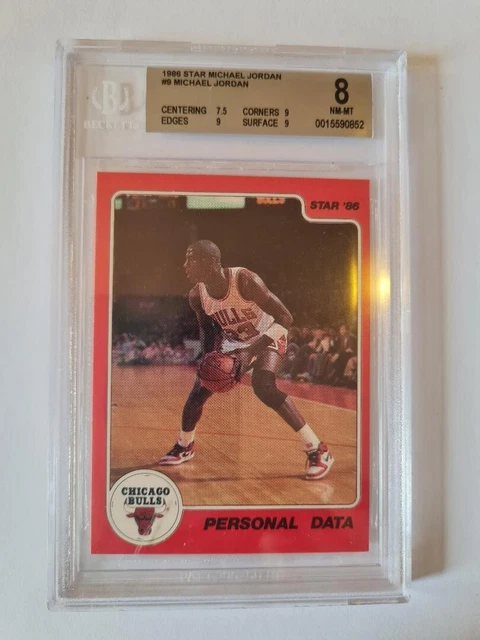 MICHAEL JORDAN 1986 STAR #9 BGS 8 *RARE* EUR 636,56 - PicClick IT
