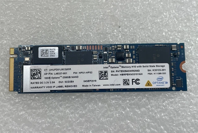 INTELL78240-001 SSD 16GB 256GB Pcie Nvme 16GB Optane L48337-001 ...