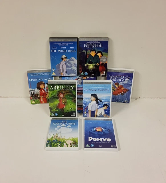 STUDIO GHIBLI DVD Collection- Ponyo Spirited Away Ocean Waves The Cat Returns 42 EUR 25,97 ...