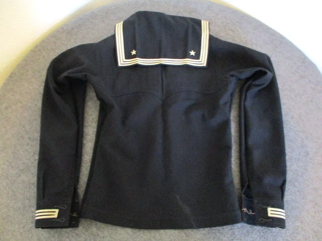 WWII US NAVY Jumper Custom Uniform Liberty Cuff Fish Embroidery Savages ...