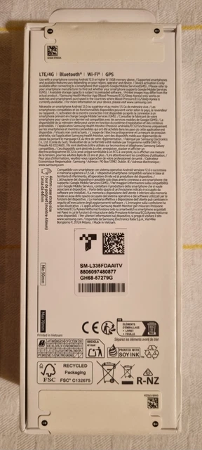 SAMSUNG GALAXY WATCH8 44Mm Lte Graphite Nuovo Sigillato 2 Anni Garanzia ...