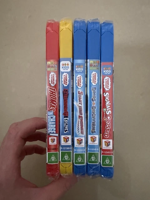 THOMAS & FRIENDS DVD Lot x5 ABC Kids PAL Region 4 New Sealed Handle Box ...