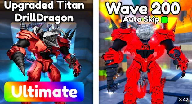 UPGRADED TITAN DRILLDRAGON | Toilet Tower Defense TTD Roblox | Ultimate ...
