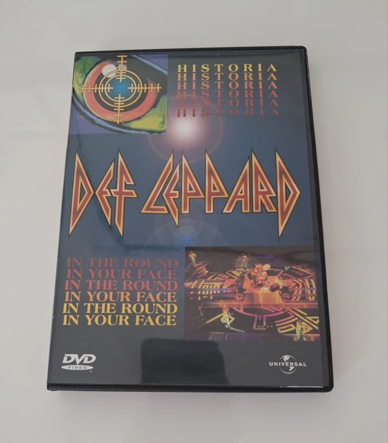 DEF LEPPARD: HISTORIA/IN The Round In Your Face DVD (2002) Rare item £ ...