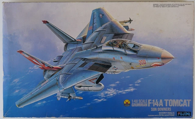 FUJIMI 33005 (S-4) 1/48 Grumman F-14A Tomcat 'Sun Downers' $55.04 ...