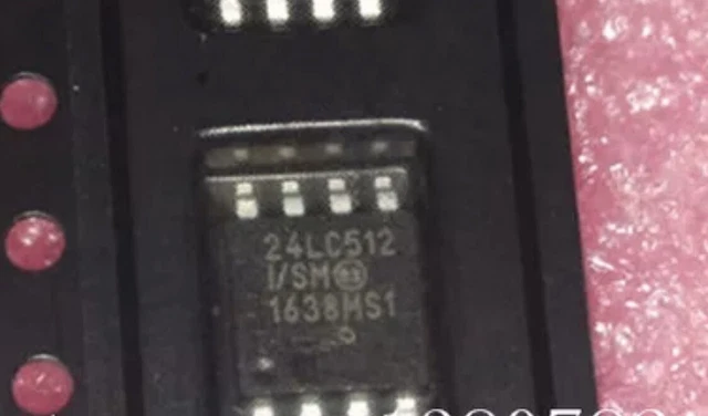 1PZ. 24LC512-I/SM MEMORIA EEPROM I2C 64kx8bit 2,5÷5,5V 400kHz SO8 MICROCHIP TECH EUR 5,25 ...