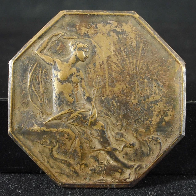 MÉDAILLE CHAMBRE DE commerce Port DE Saint Nazaire Femme nue 1879 O ...