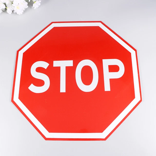STOP SIGN SLOW down Signs for Neighborhoods Attention Street Safety £15 ...