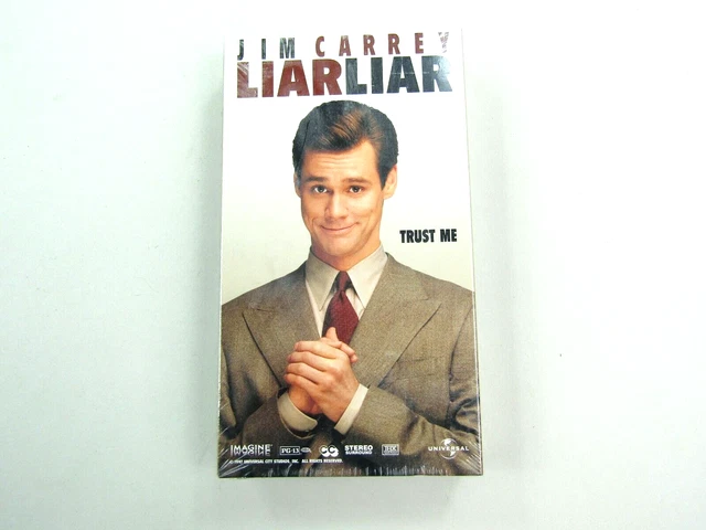 VTG LIAR LIAR VHS Tape Jim Carrey 1997 Universal Pictures New Sealed PG ...