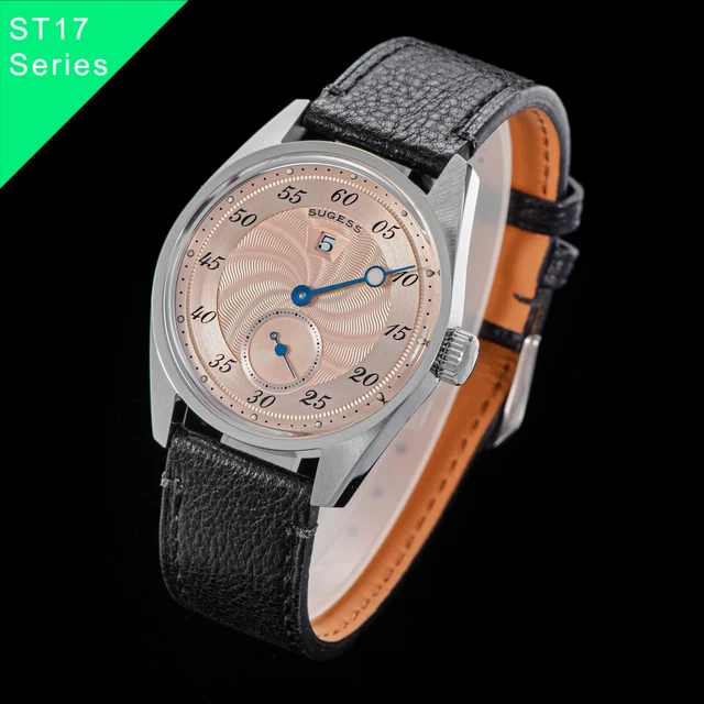 SEAGULL SUGESS ST17, Jump Hour, Orange, 38mm, Dome, Automatic, 2 Straps, 1963 $219.00 - PicClick AU