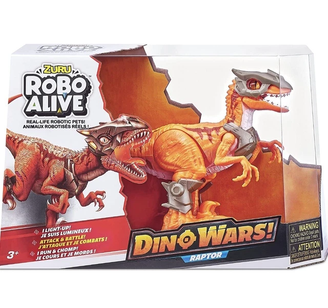 ZURU ROBO ALIVE Dino Wars Raptor Playset Lifelike Roars And Realistic ...