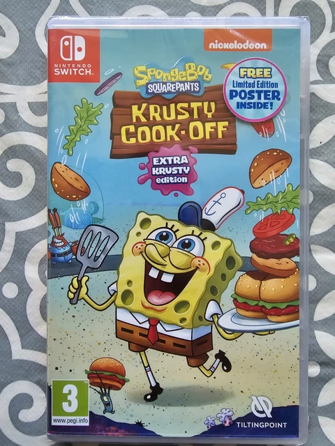 SPONGEBOB SQUARE PANTS Krusty Cook Off Nintendo Switch NEW Sealed Extra ...