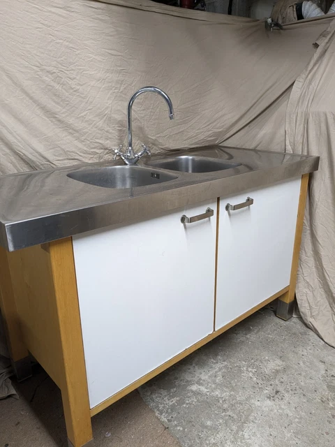IKEA VARDE DOUBLE Sink Unit £150.00 - PicClick UK