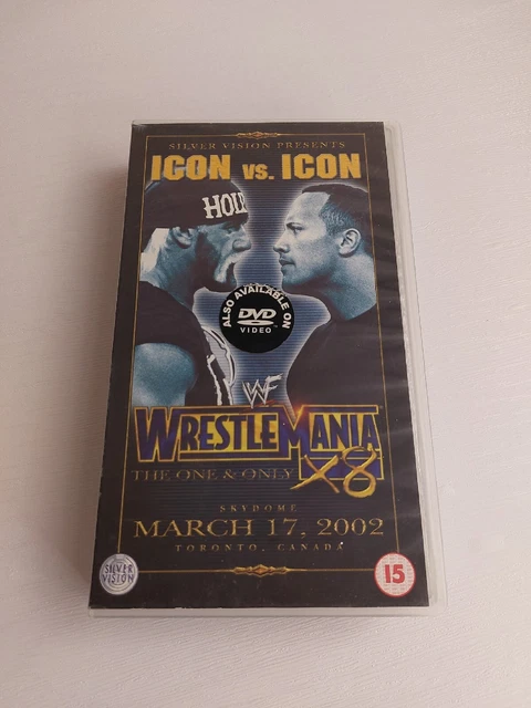 WWF - WWE Wrestlemania 18 X8 (VHS 2002) Wrestling Video £3.20 - PicClick UK