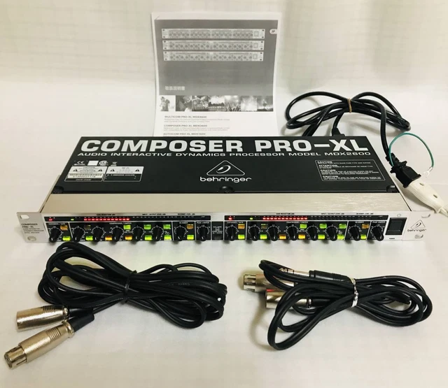 USED BEHRINGER COMPOSER Pro-Xl Mdx2600 Compressor Limiter Expander Gate ...