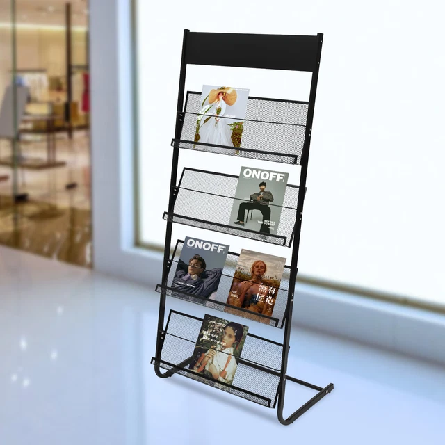 FLOOR STANDING MAGAZINE Rack Information Rack Book Storage Rack ...