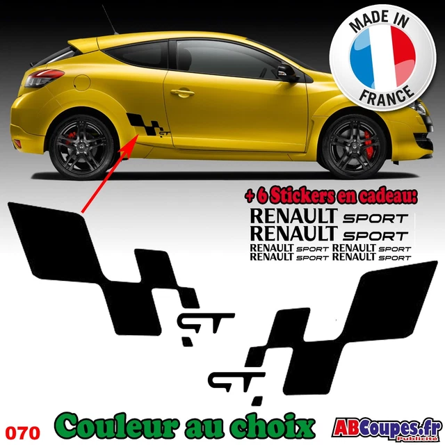 STICKERS AUTOCOLLANTS BAS de caisse Renault Sport GT - Decals Clio ...