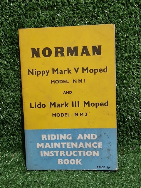 NORMAN NIPPY MK V Moped Lido Mark III Model Vintage Workshop Manual ...