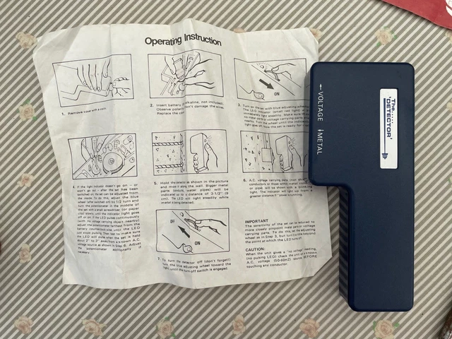 THE DETECTOR VOLTAGE and Metal Detector Includes Information Leaflet £4 ...