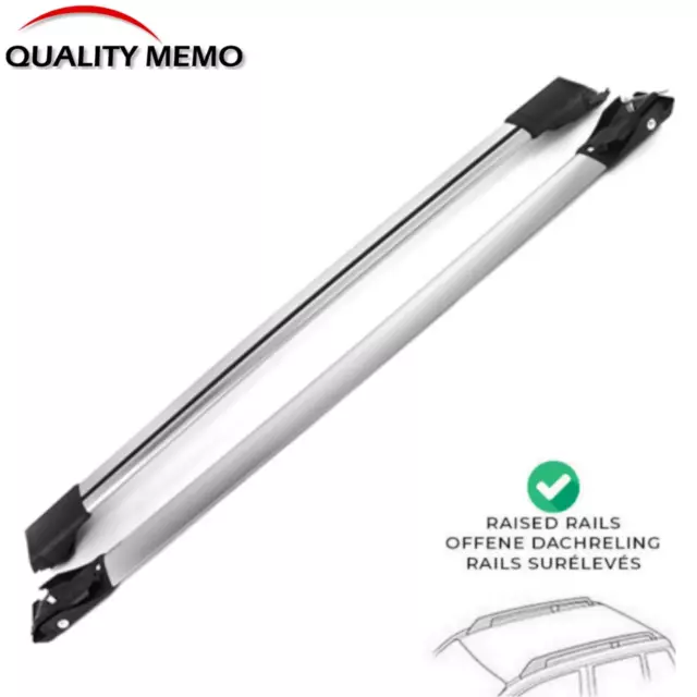 SILBER ALU SCHLOSS Querträger Set für Dachträger Saab 9-3 SportCombi 2005-2011 EUR 140,07 ...