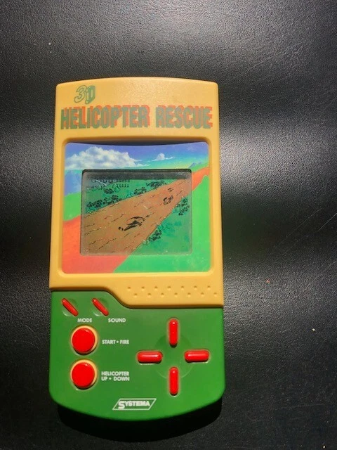 VERY RARE VINTAGE Systema 3D Helicopter Rescue Handheld LCD Game ...