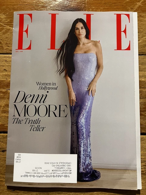 ELLE MAGAZINE JANUARY 2025 Demi Moore WOMEN IN HOLLYWOOD Saoirse Ronan ...