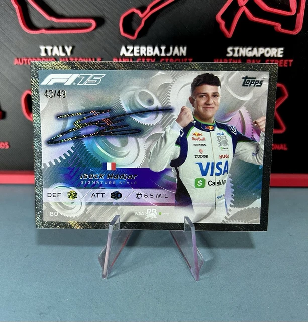 TOPPS INDIAN TURBO Attax 2025 Isack Hadjar Signature Style 43/49 £31.88 ...