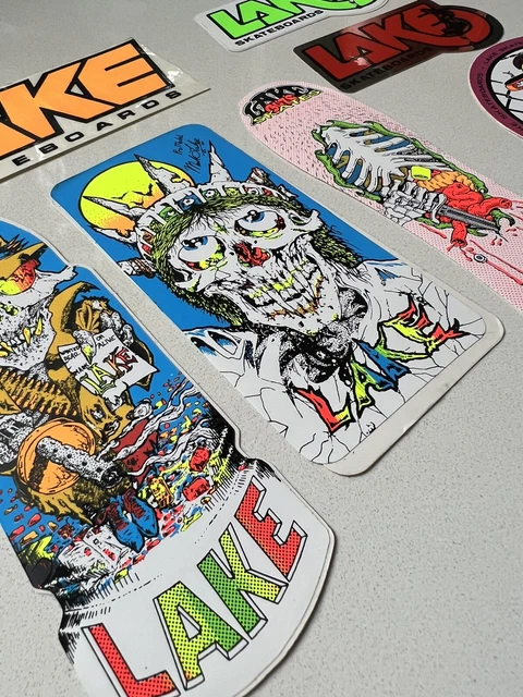 NOS VINTAGE 80'S Lake Skates Powell Peralta Vision G&S Skateboard ...