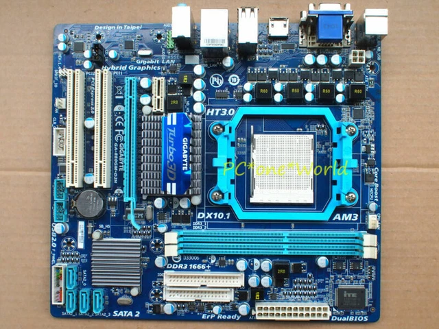 GIGABYTE GA-880GM-D2H V1.4 motherboard Socket AM3 DDR3 AMD 880G 100% working £103.95 - PicClick UK