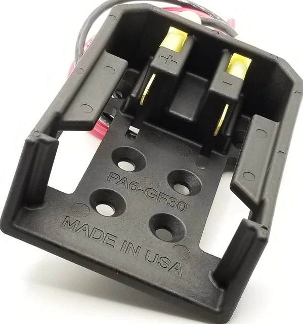 MILWAUKEE M18 BATTERY Power adapter mount connector dock w 10 gauge ...