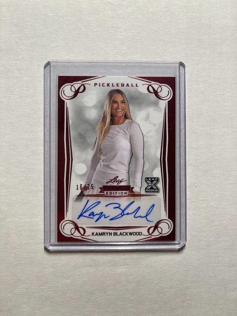 KAMRYN BLACKWOOD 2023 Leaf Pickleball Premier Edition rouge XRC recrue ...