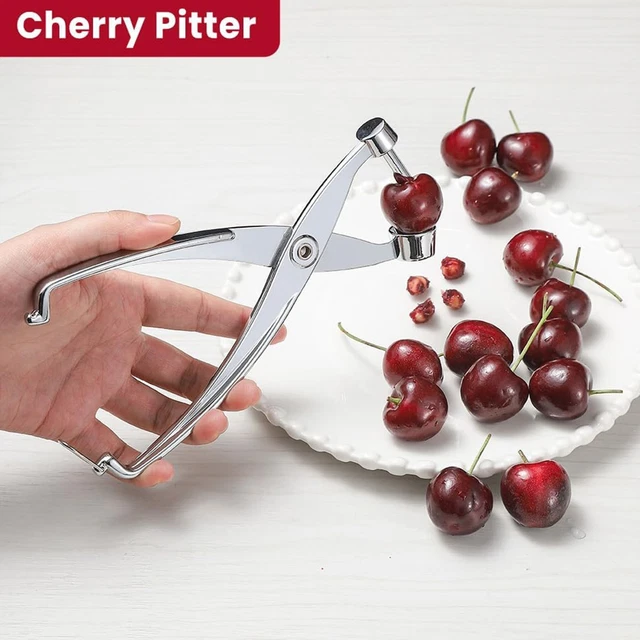 CHERRY PITTER HEAVY Duty Cherry Tool Pitting Cherries Olives All Metal ...