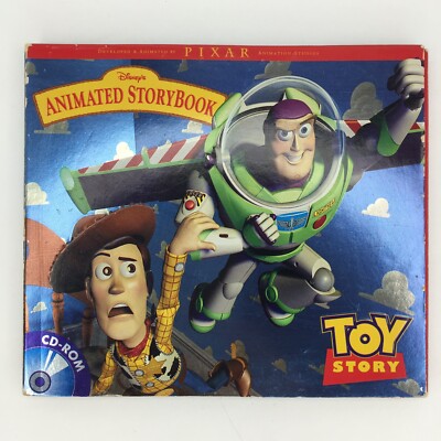 DISNEY'S TOY STORY Animated StoryBook (Windows/Mac, 1996) PIXAR CD-ROM ...