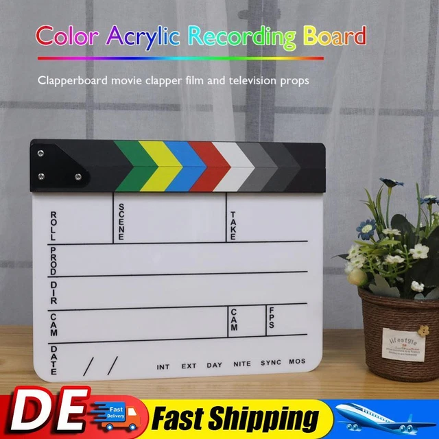 VIDEO DIRECTOR SCENE Clapperboard TV Movie Movie Clapper Boards with ...