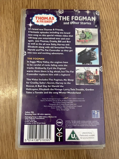 THOMAS THE TANK Engine And Friends - The Fogman And Other Stories (VHS ...
